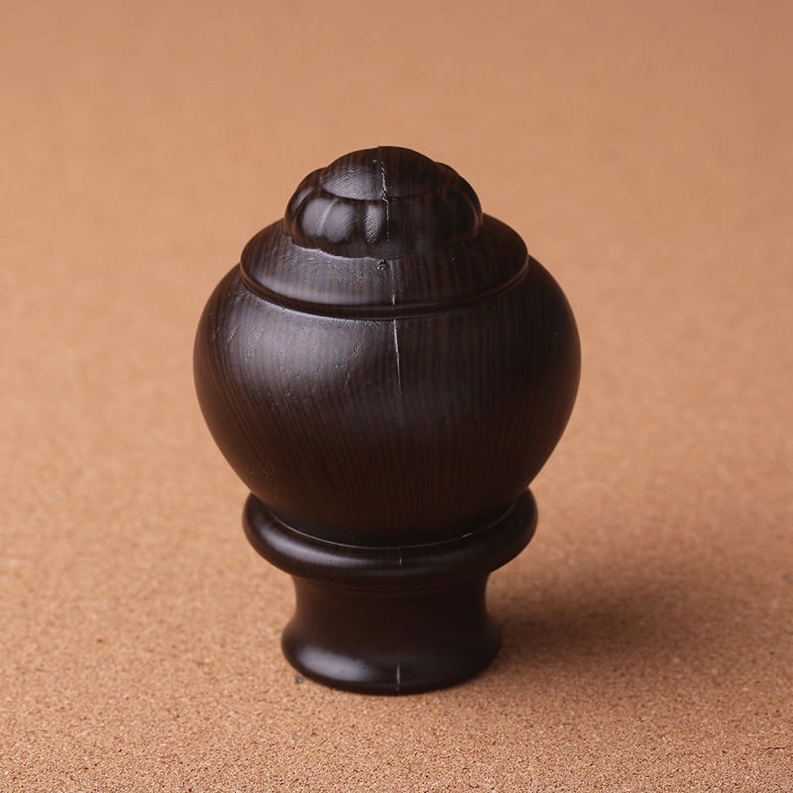 4pcs Curtain Rod Finials for Pole Ends and Plugs - Walmart.com