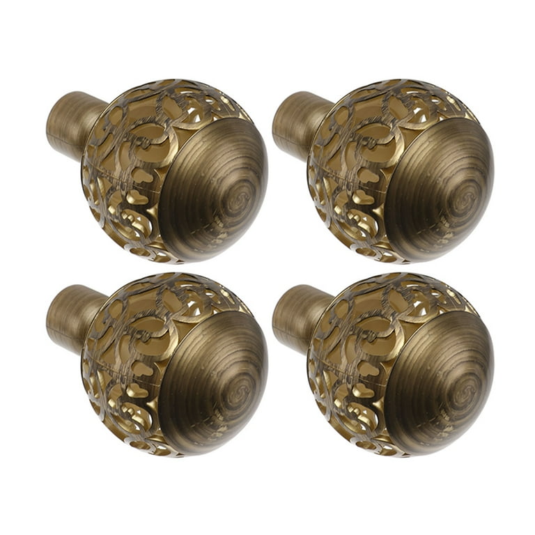 Drapery Rod Finials Replacement Wholesale GORGECRAFT 4PCS 1x1 Black