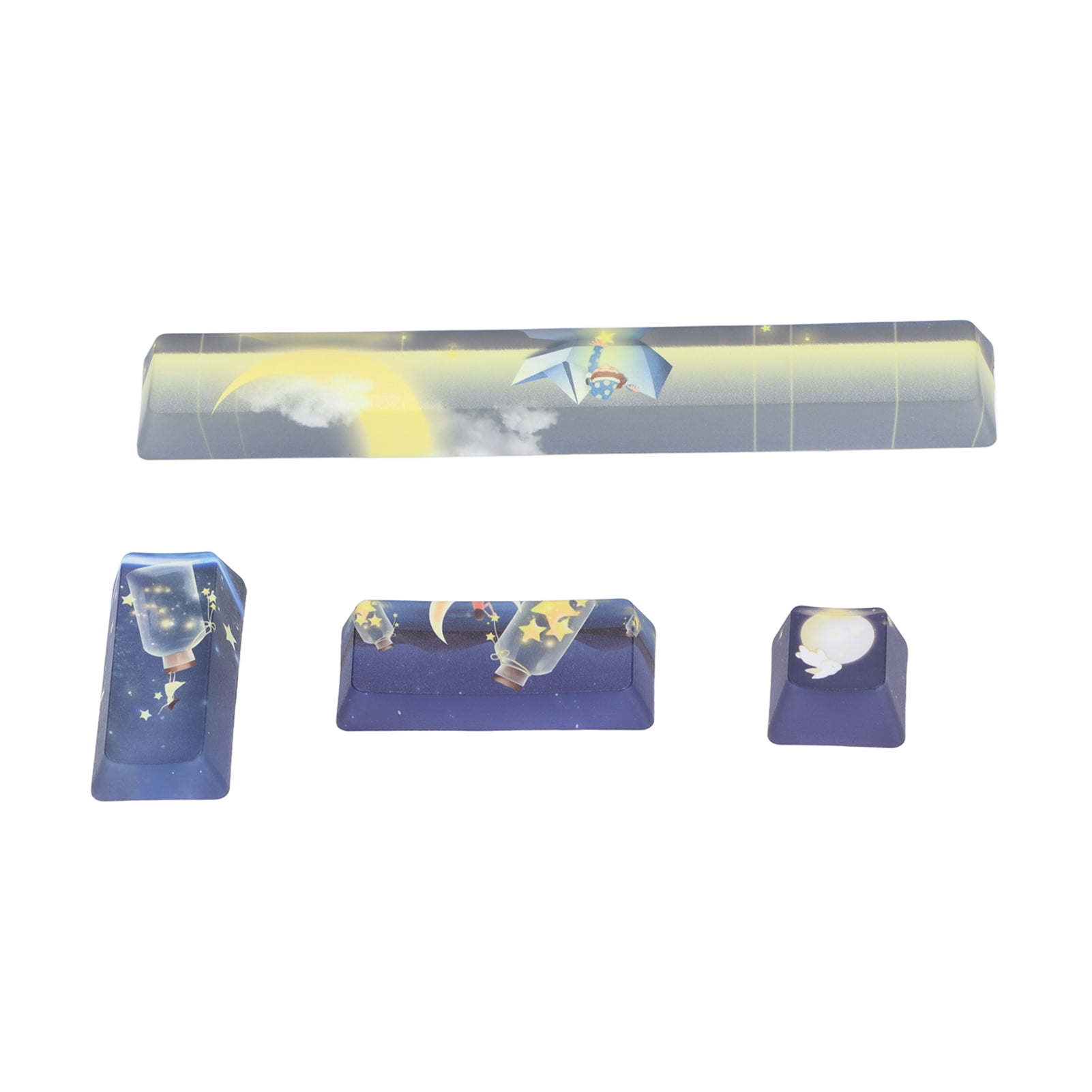 4pcs Custom Keycaps Bright Colors Interesting Patterns DIY Replacement ...