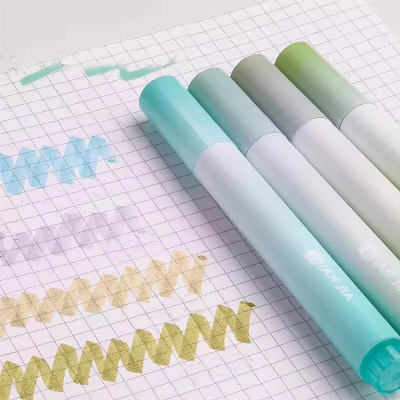 4pcs Cute Glitter Marker Pens Highlighters Spot Liner Sketch Graffiti ...