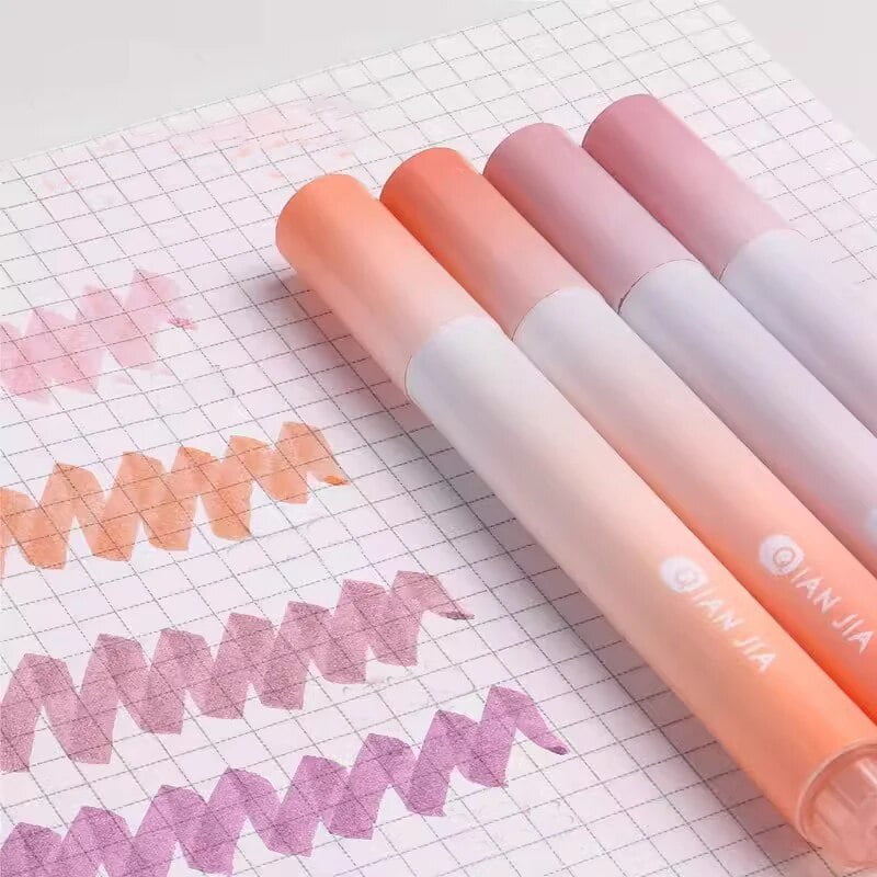 4pcs Cute Glitter Marker Pens Highlighters Spot Liner Sketch Graffiti ...