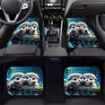 4pcs Cute Sloth Animal Print Car Floor Mats Set, Universal Anti-Slip ...