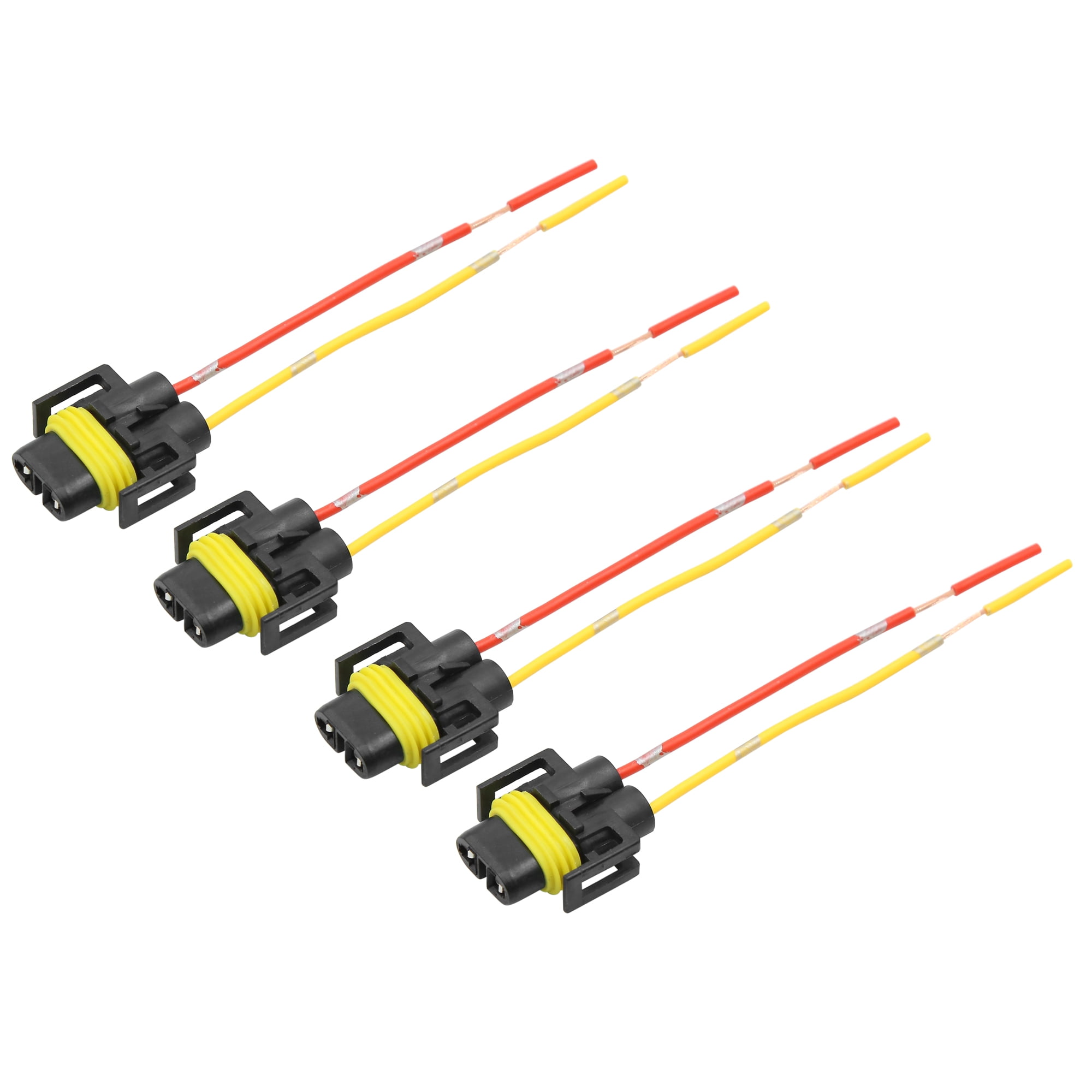 4pcs DC 12V H8 H11 880 881 Light Bulb Wire Harness Socket Wiring ...