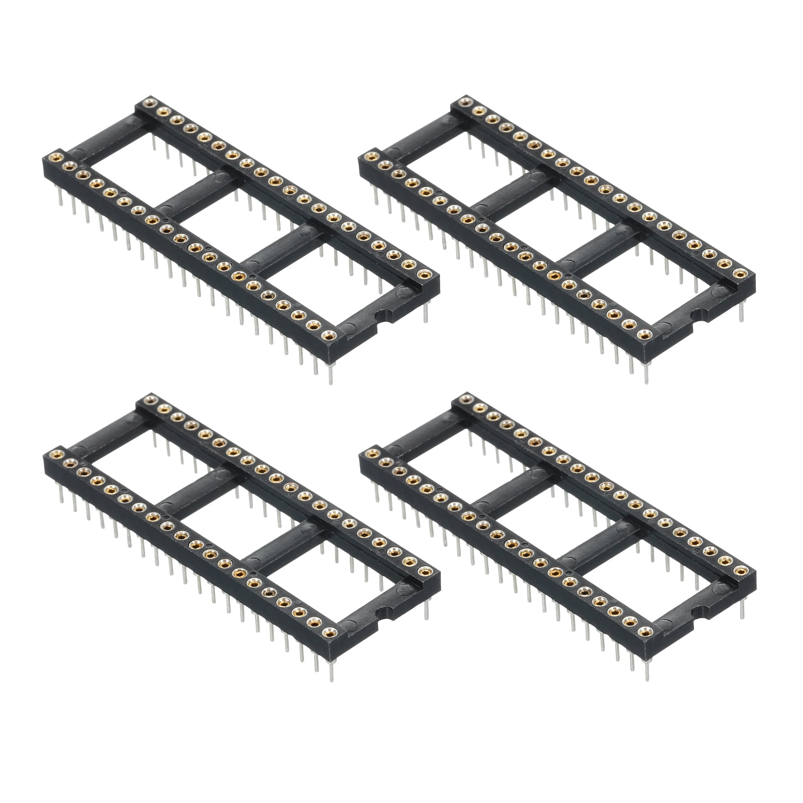 4pcs DIP IC Chip Socket Adapter Round Pin 40P 2.54mm Pitch IC Socket ...