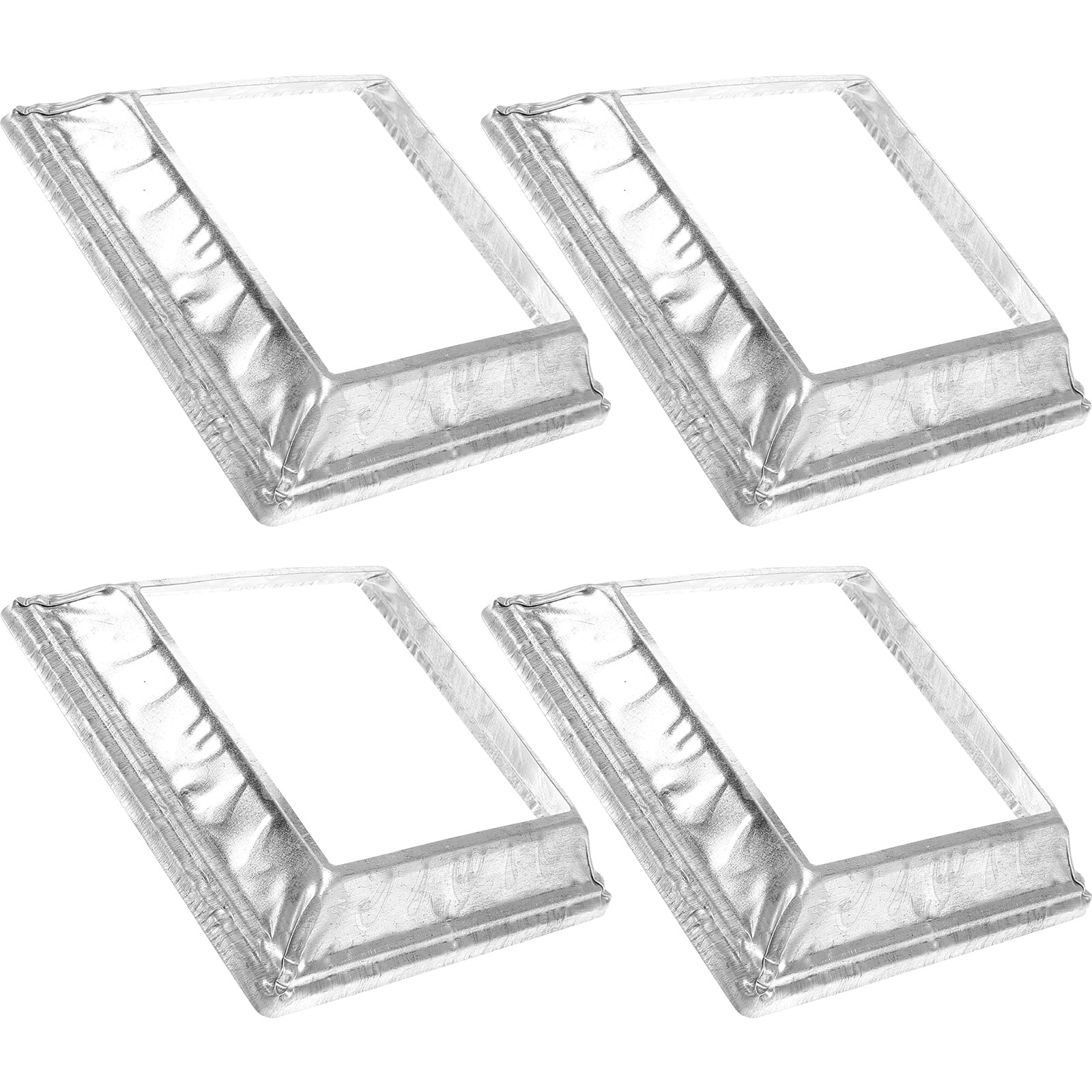 Koolleo 4pcs Deck Post Bases Post Square Brackets Heavy Duty Deck Post ...