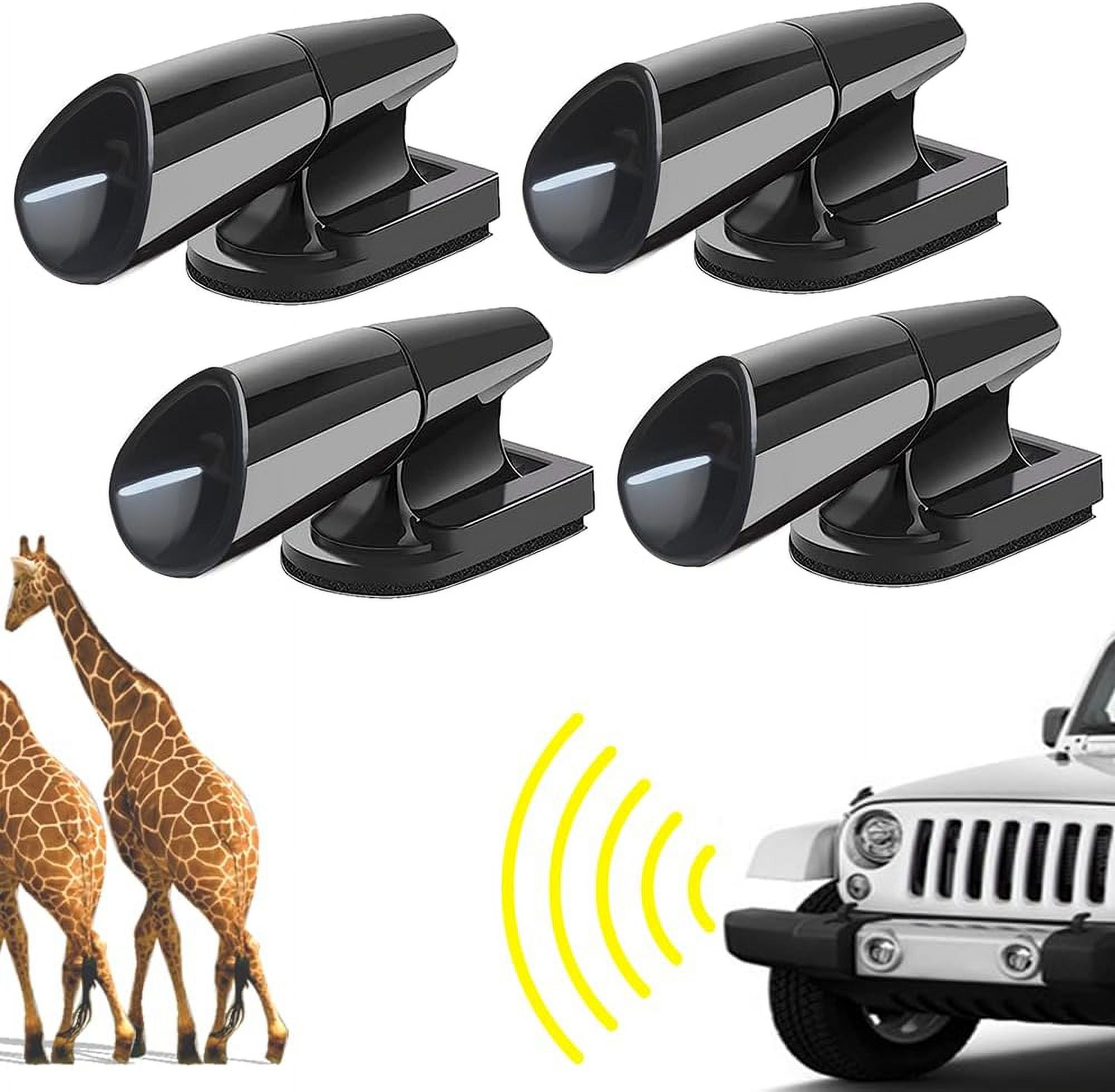 4pcs Deer Warning Whistles Device for Cars, Anti-Deer-Ultrasonic ...