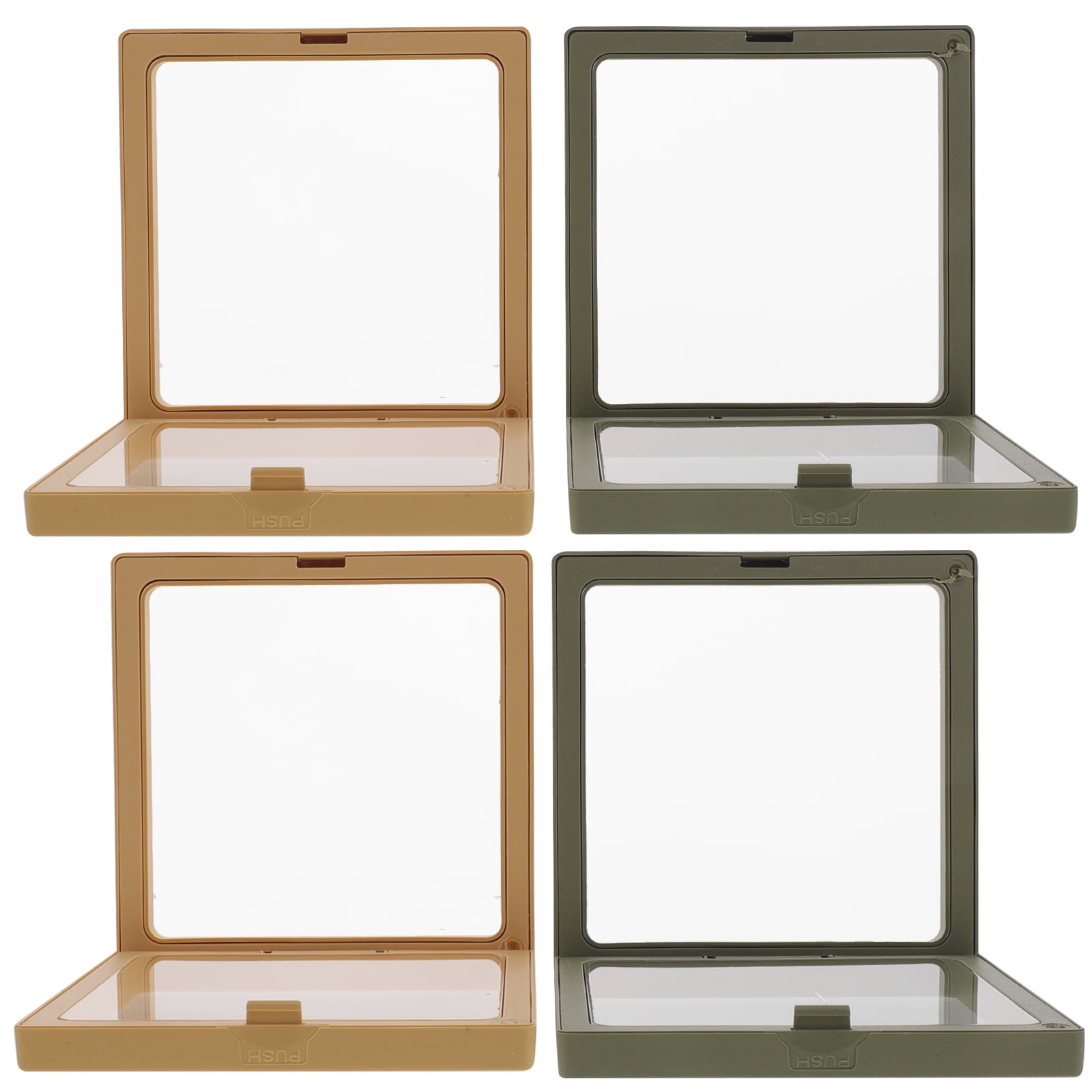 4pcs Desktop Creative Floating Display Frame Transparent Jewelry ...