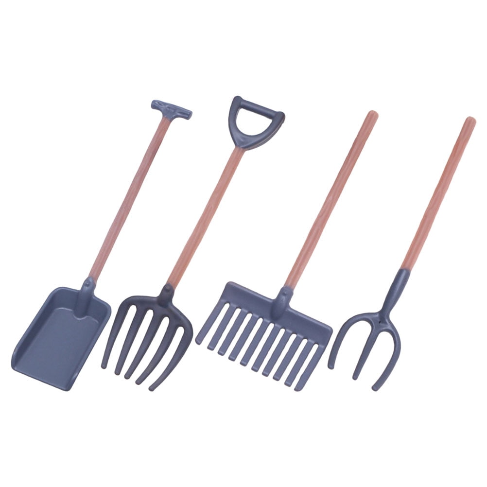 4pcs Desktop Miniature Farm Tools Realistic Miniature Model Decorative ...