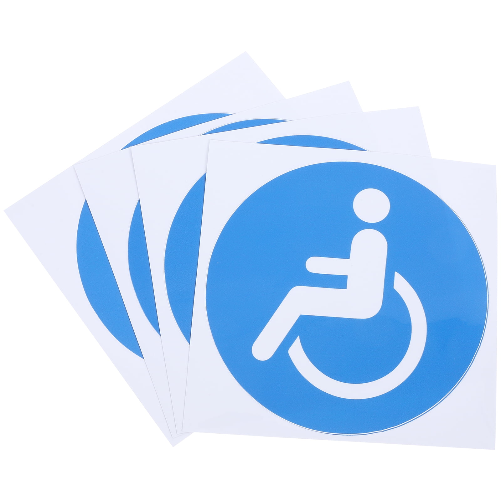 4pcs Disabled Wheelchair Stickers Disabled Wheelchair Signs Adhesive ...