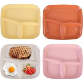 MyPlate 4pk Portion Control Plate for Teens, Adults - Reusable Diet ...