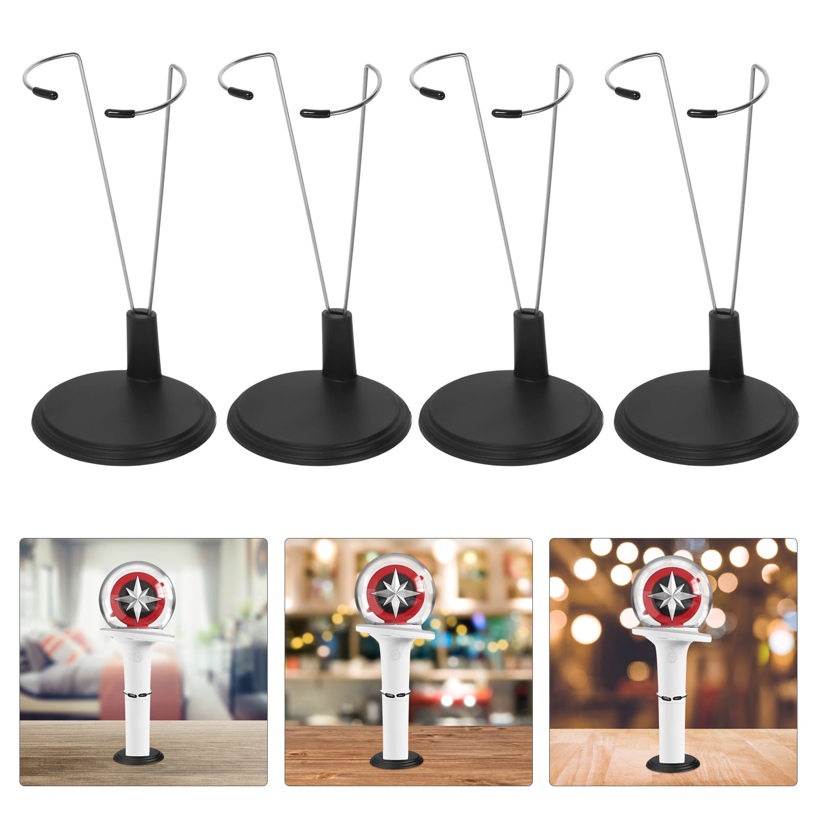 4pcs Doll Stand Stable Lightstick Holder Doll Standing Rack Doll Holder ...