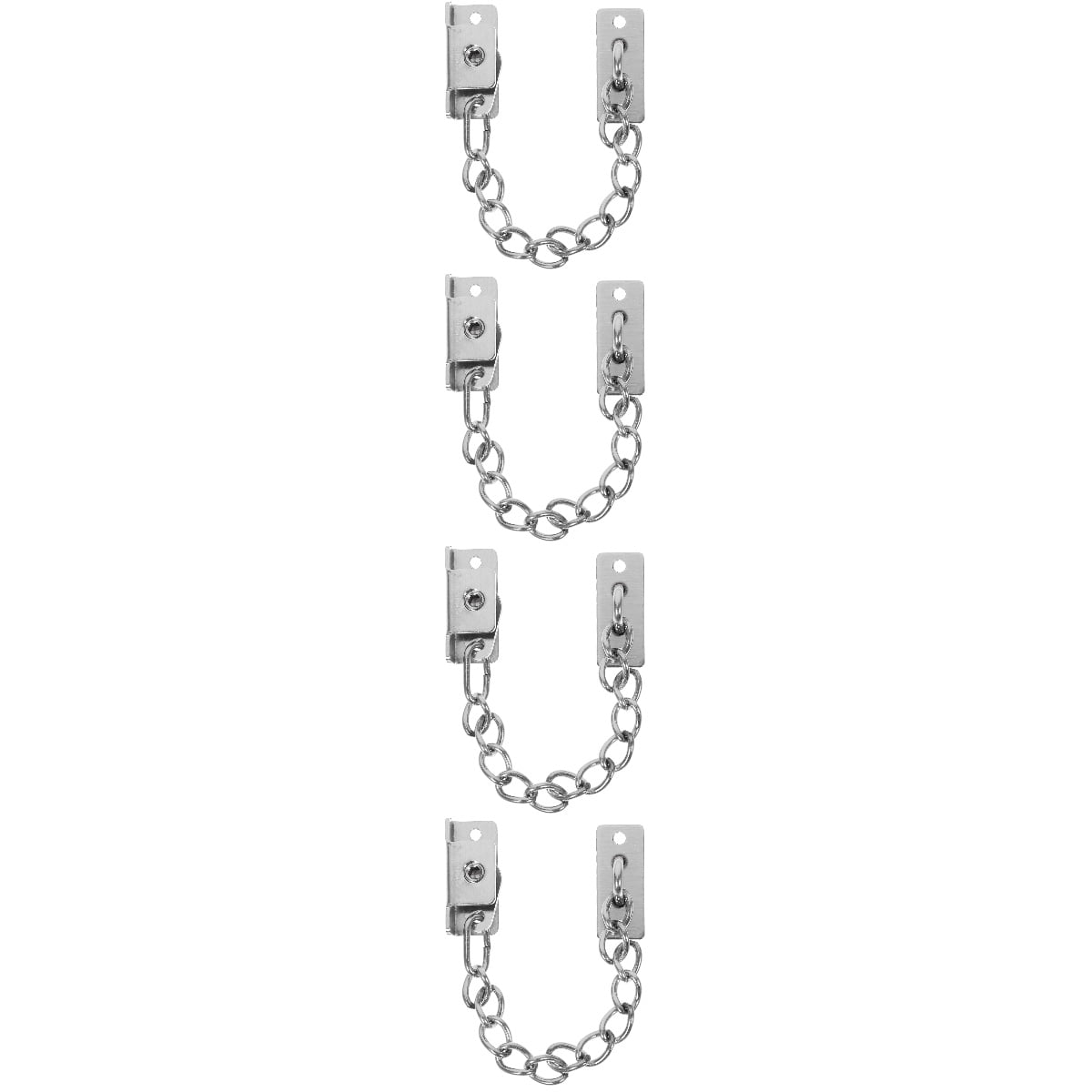 4pcs Door Chain Lock Inside Door Chain Guard Lock Stainless Steel Door ...