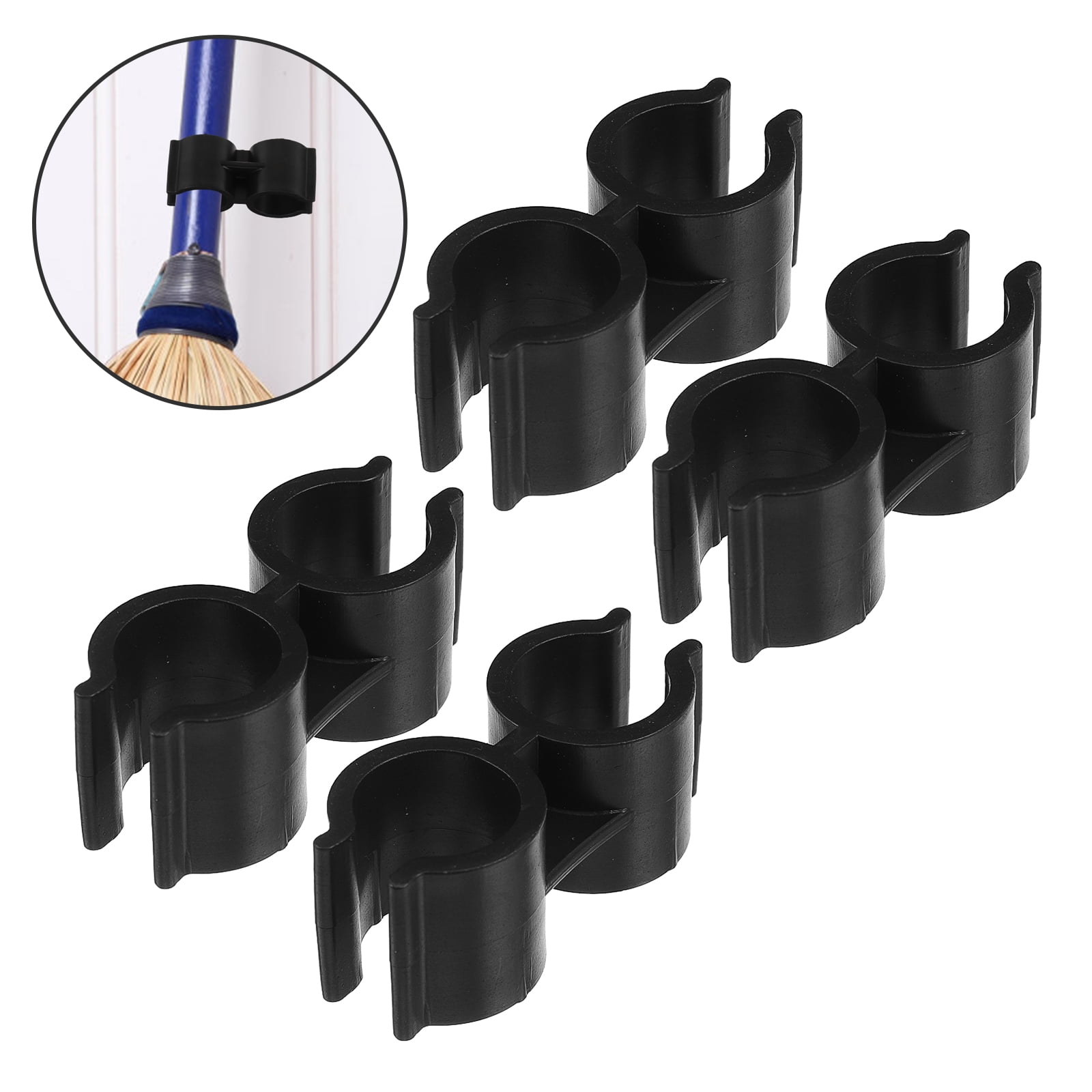 4pcs Double Port Pipe Clamps Plastic Shelf Pole Connector Tube ...