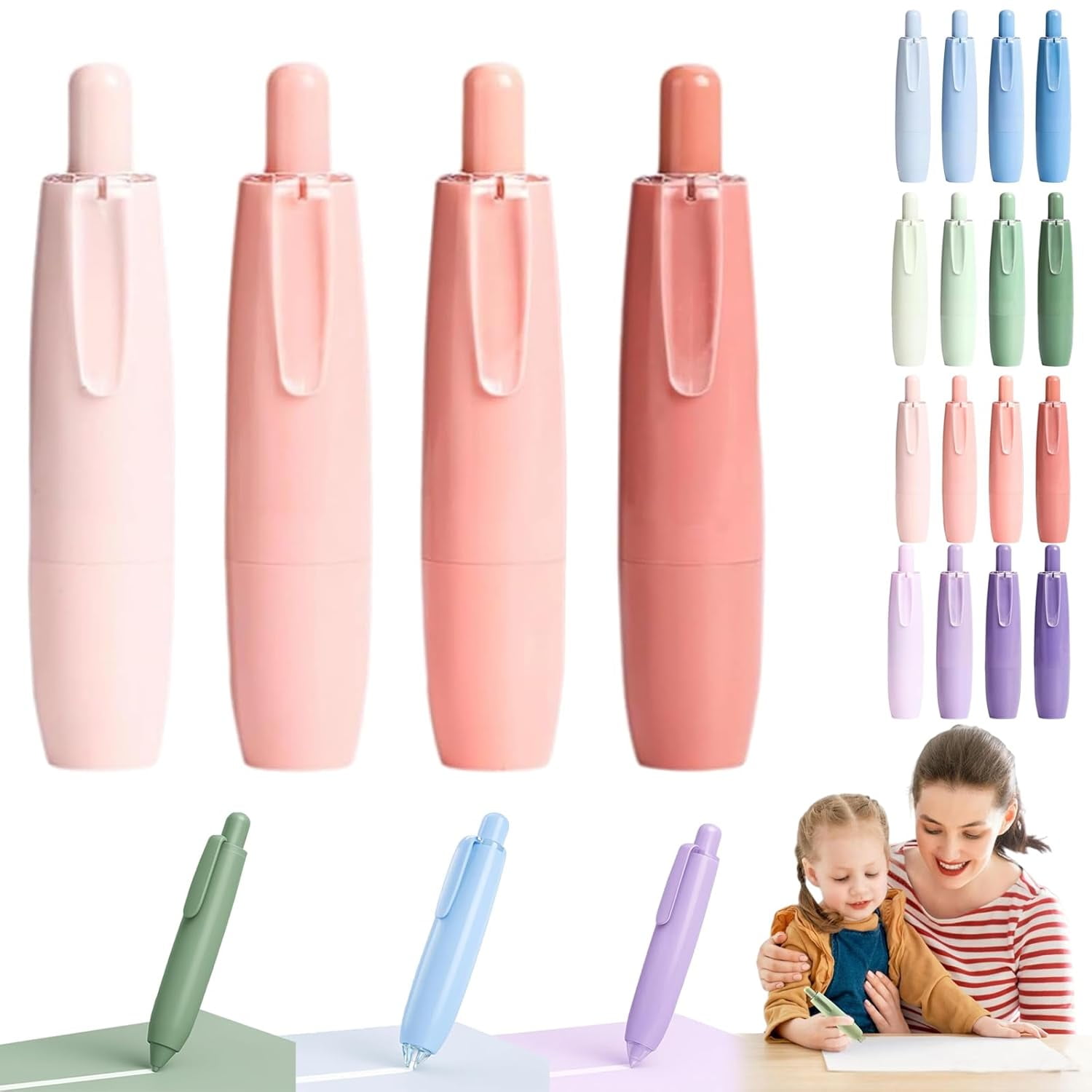 4pcs Double Sided Tape Pens, Glue Tape Pen for Scrapbooking, Correction ...