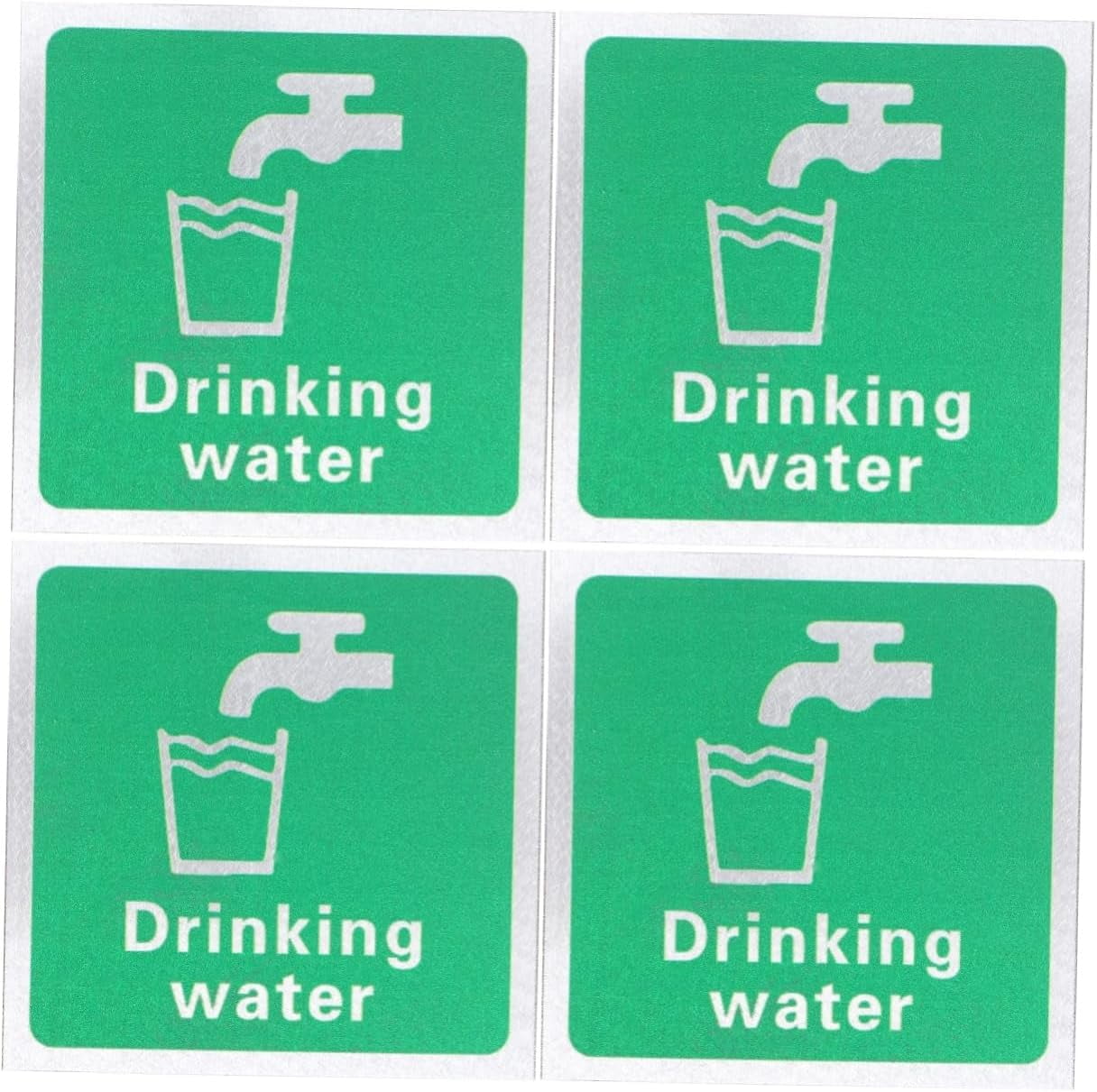 4pcs Drinking Water Sign Signs Sink Water Trough Drinking Water Tap ...