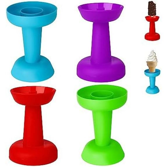 4pcs Drip Free Popsicle Holder, Reusable No Drip Popsicle Holder for ...