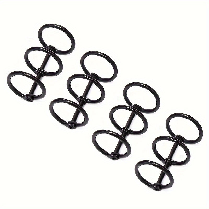 4pcs Durable Metal Binder with 3 Rings for Notebooks, Photo Albums, and ...