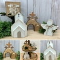4pcs Easter Resurrection Scene Set He Is Risen Wooden Tabletop ...