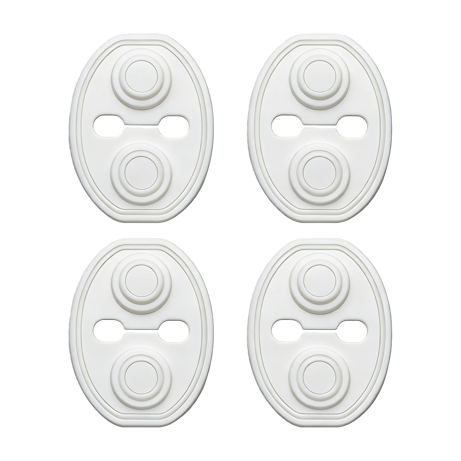 4pcs Easy installs Silicone Door Lock Protectors Quiet Closing Dust ...