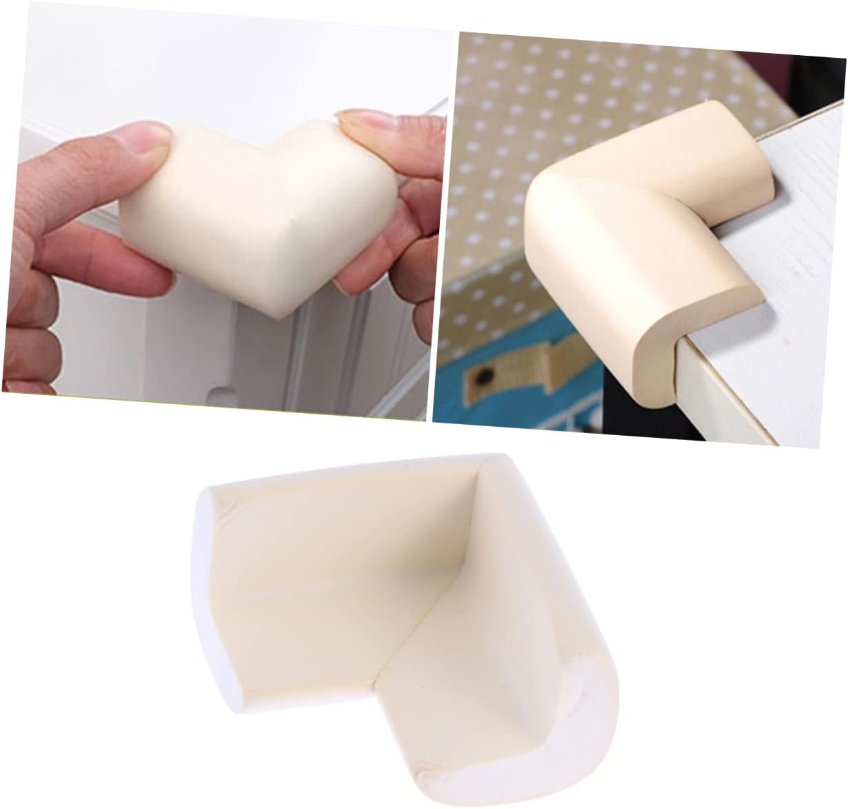 4pcs Edge Protector Foam Corner Protectors Black Furniture Child Safety ...