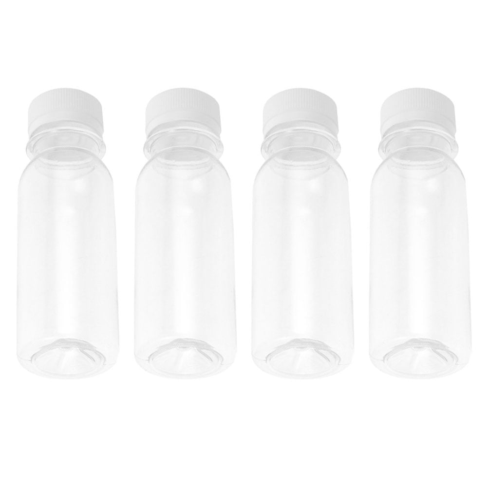 4pcs Empty Juice Bottles Plastic Empty Storage Bottle Empty Storage ...