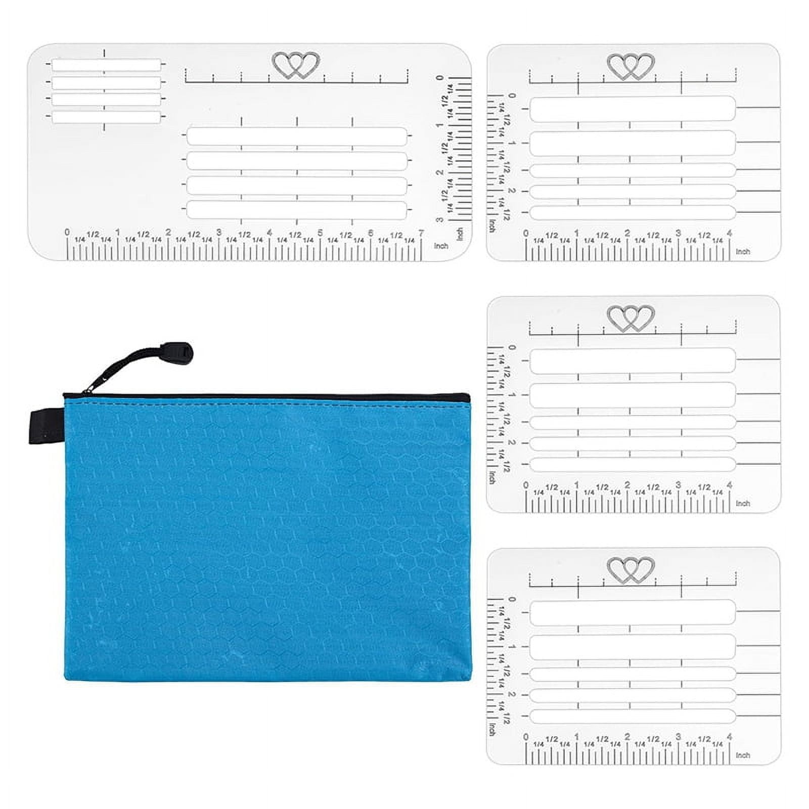 4pcs Envelope Addressing Guide Stencil, Address Stencil Templates Ruler ...