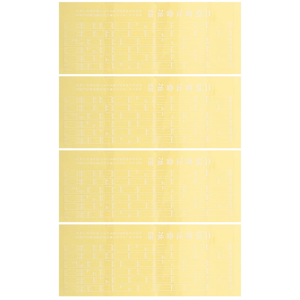 4pcs Erhu Fretboard Notes Erhu Fretboard Stickers Erhu Fingering Chart