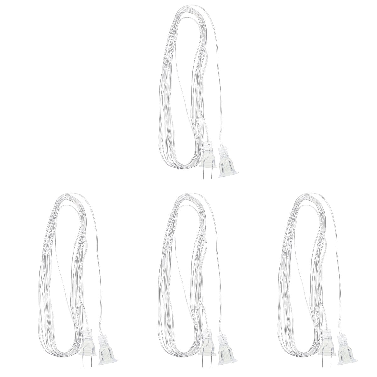 4pcs Extended LED Lamp Cable Festival Light Extension Wire Light ...