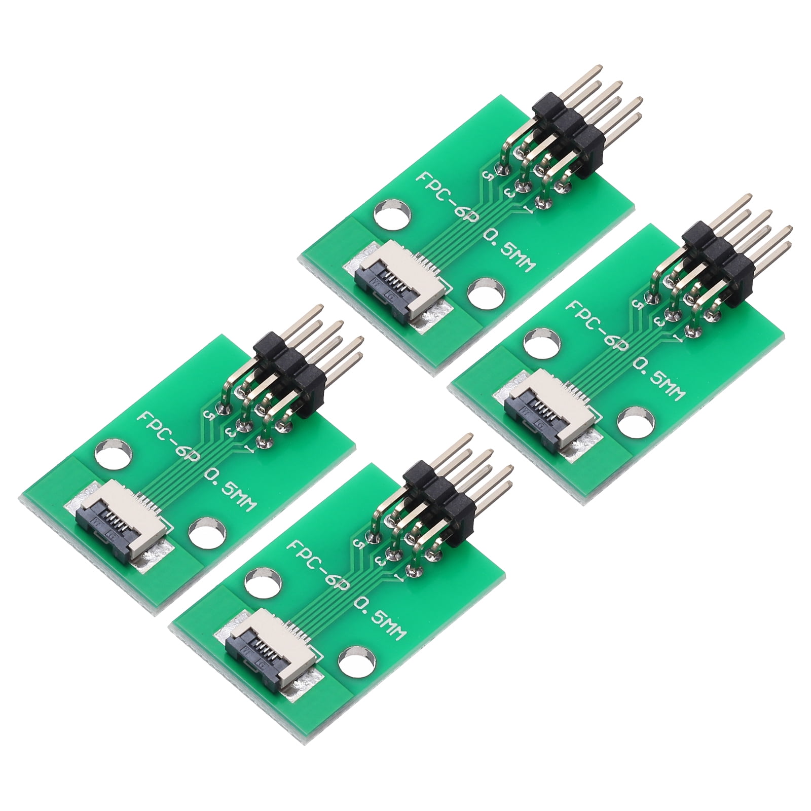 4pcs FFC FPC Connector Board 5 Pins 0.5mm Socket to 2.54mm Double Row ...