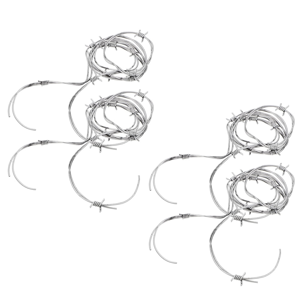 4pcs Fake Barbed Wires Halloween Barbed Wires Decoration Wire Prop ...