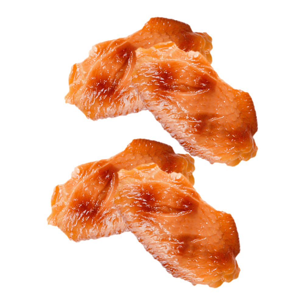 4pcs Fake Food Lifelike Chicken Wings PVC Food Display Photography ...