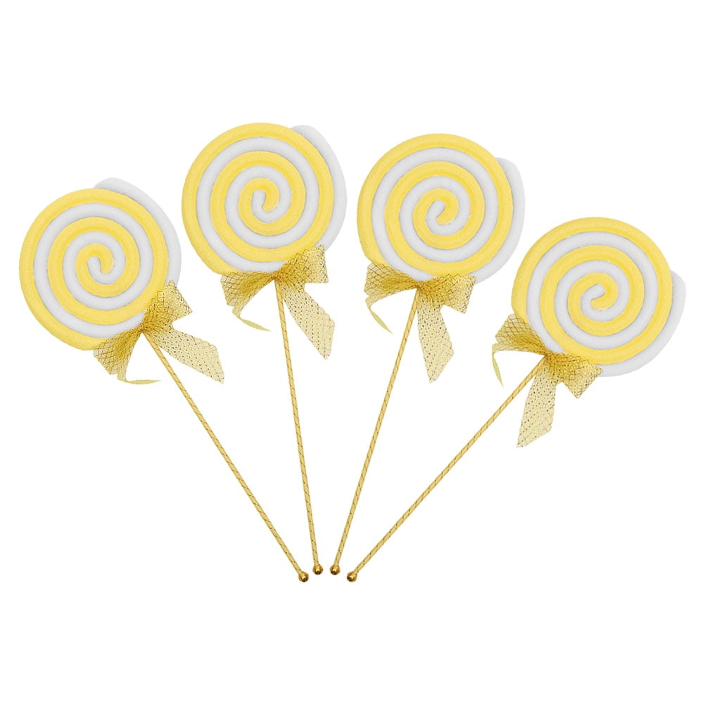 4pcs Fake Lollipop Prop Large Candy Ornaments Realistic Lollipop Model ...
