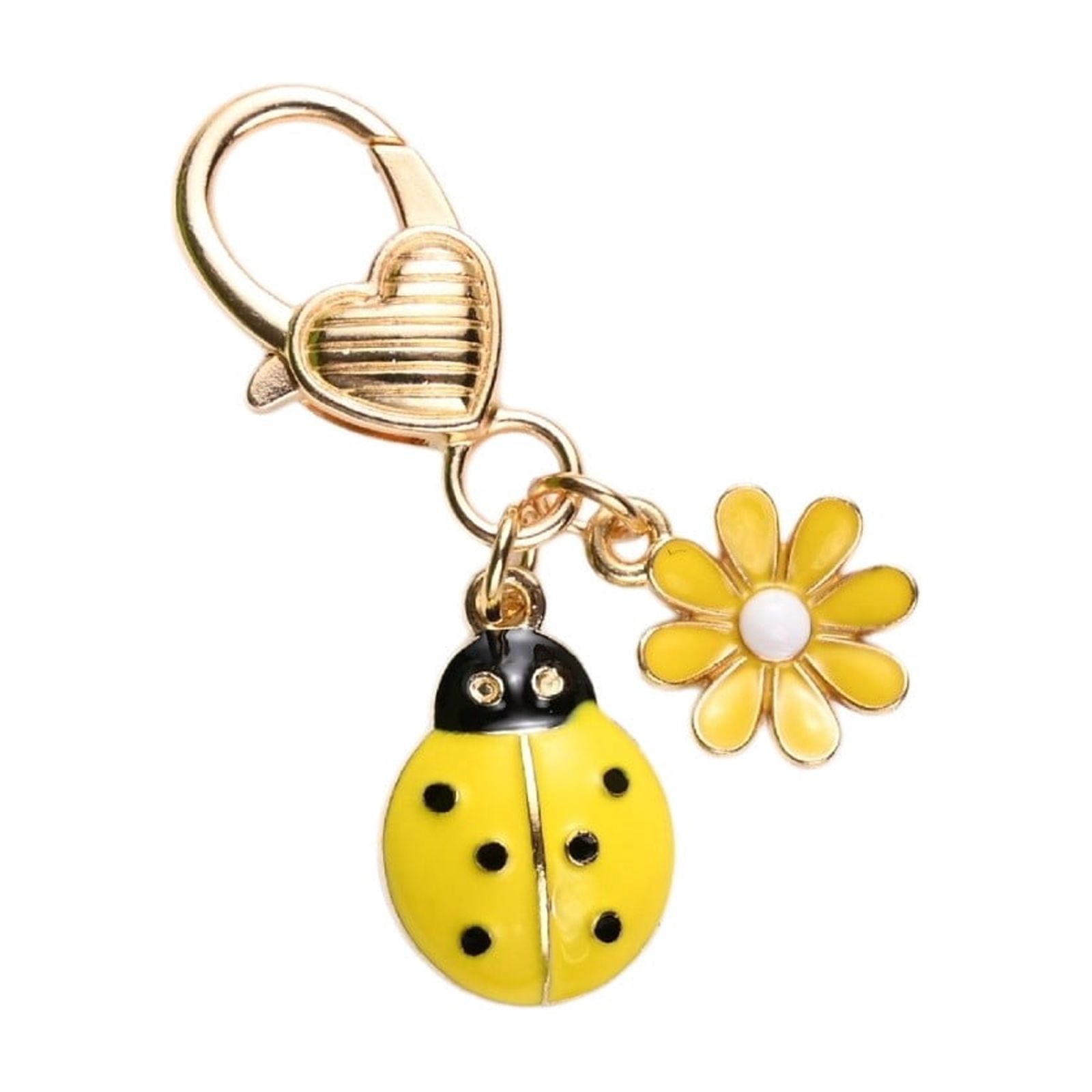 4pcs Fashion Metal Keychain Decorative Key Ring Pendant Portable Daily ...