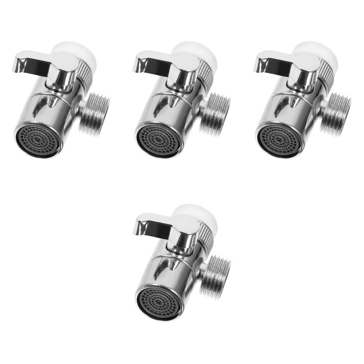 4pcs Faucet Splitter Portable Dishwasher Faucet Adapter 3-Way Shower ...