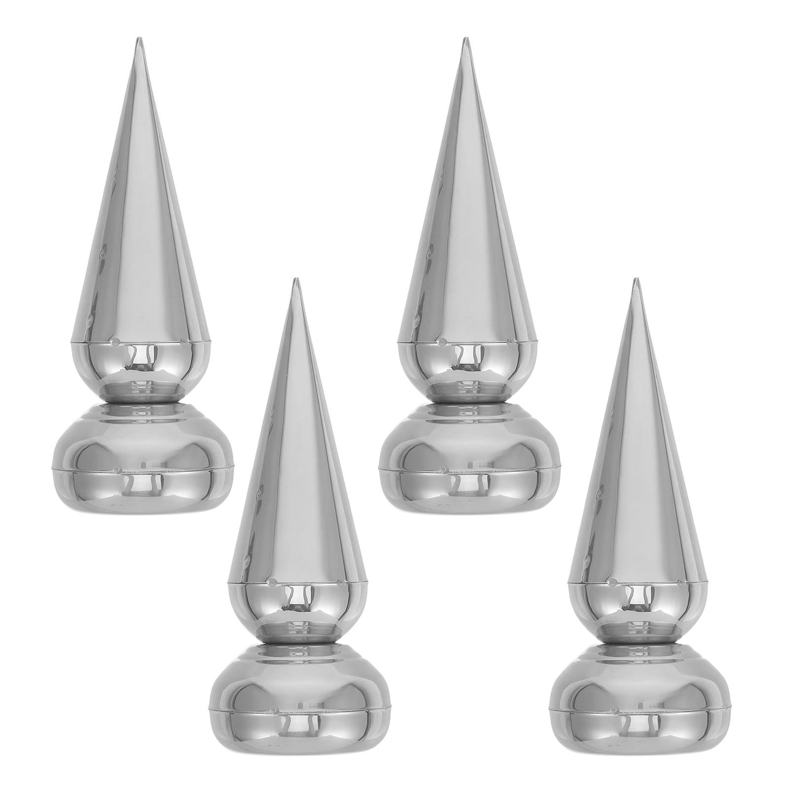 4pcs Fence Finials Picket Finial Fence Topper For Yard Garden Lawn Iron ...