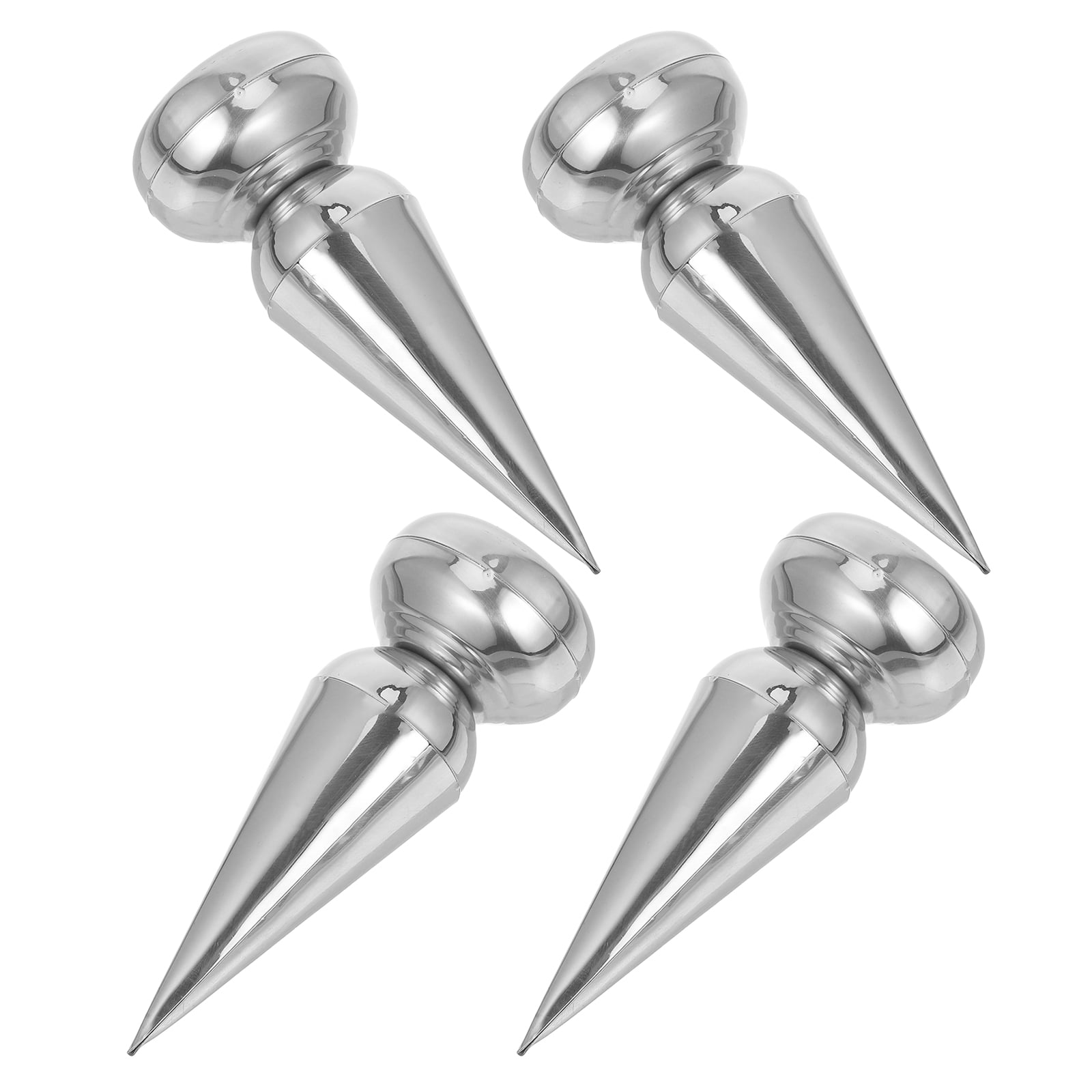 4pcs Fence Finials Topper Stainless Steel Picket Fence Caps Tips Post ...