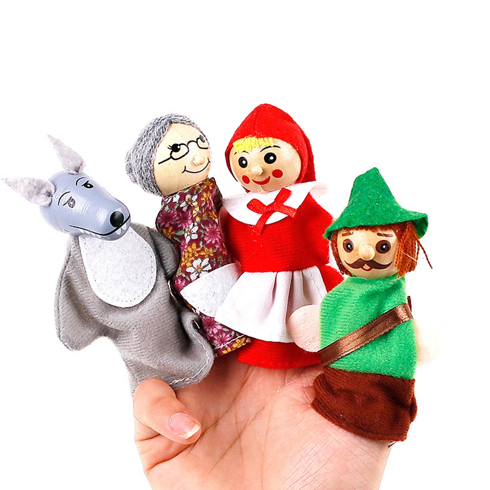 4pcs Finger Puppets Cute Finger Puppets Doll Props Finger Puppet Toys ...