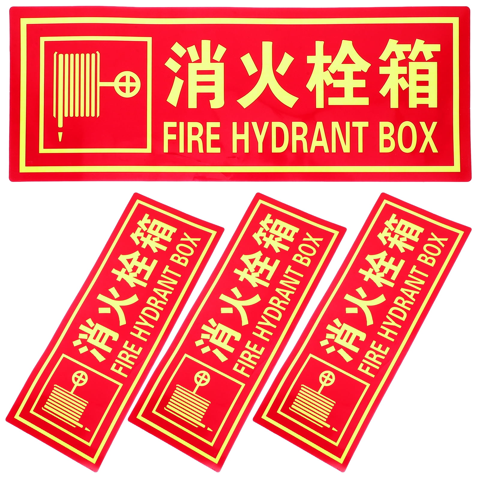 4pcs Fire Extinguisher Sign Office Fire Extinguisher Sign Restaurant ...