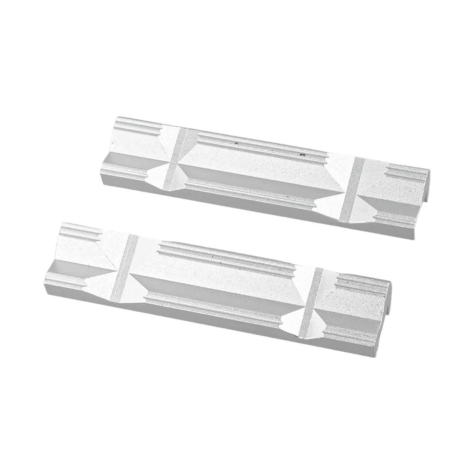 1pair CNC Milling Steel Vise Hard Jaw Fixture V-Type Jaw Aluminum Alloy ...