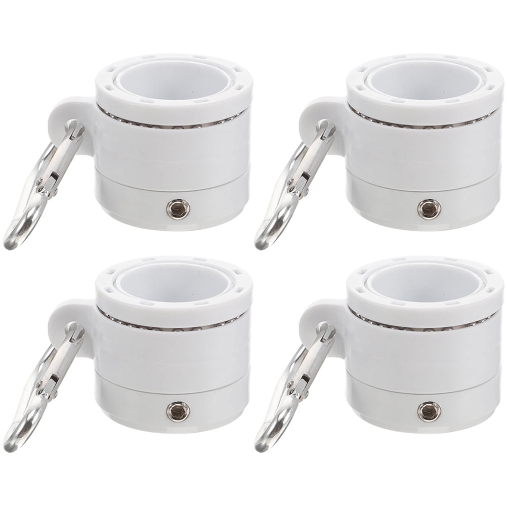 White Flagpole Cover with Rotating Ring Bracket for Easy Installation ...