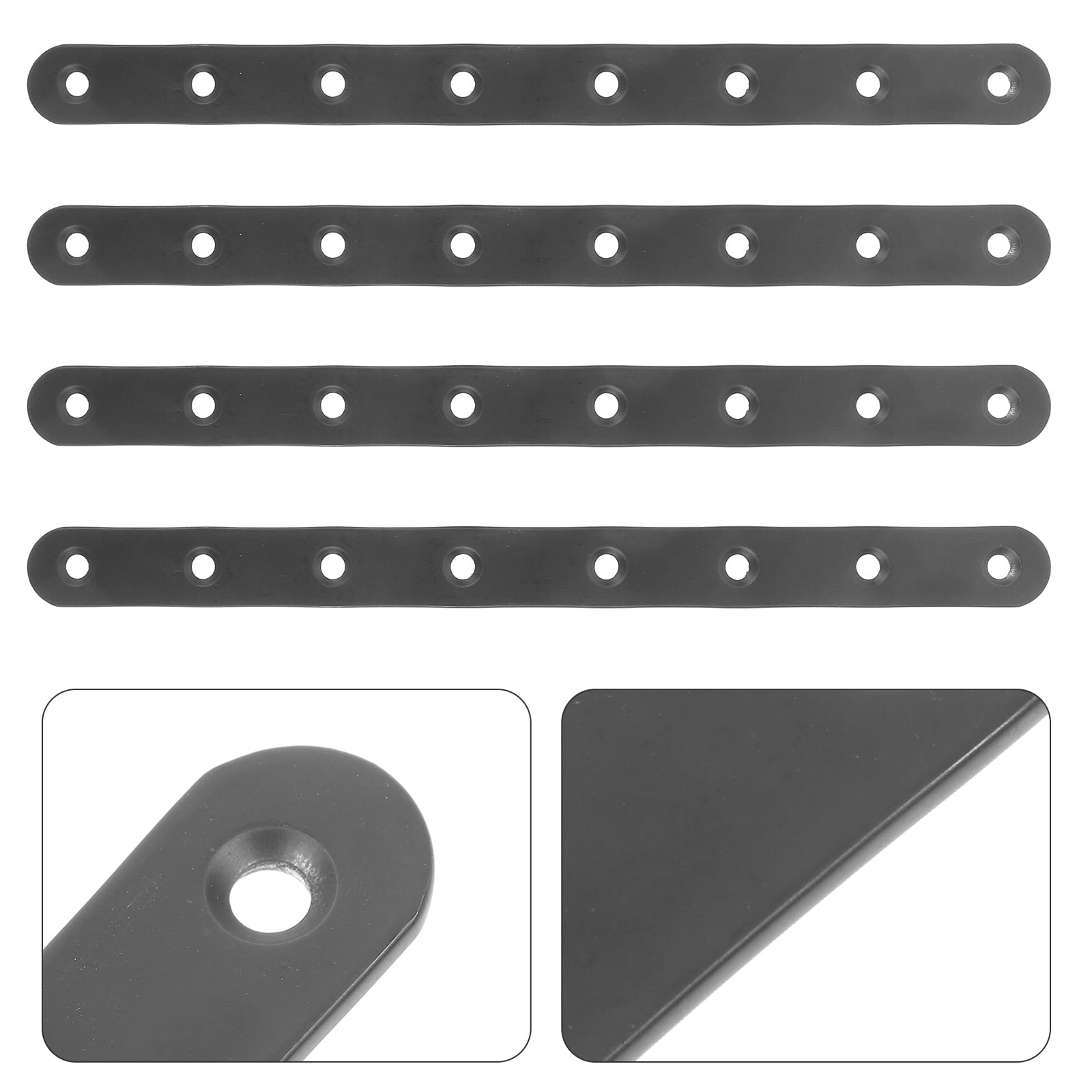 4pcs Flat Plate Straight Brackets Mending Repair Plates Straight Brace ...