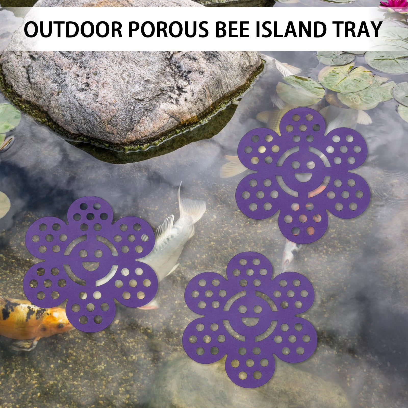 4pcs Floating Bee Island, Floating Bee Watering Station for Hive ...