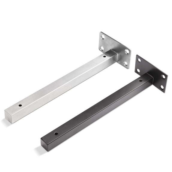 4pcs Floating Shelf Bracket: 4 Inch Solid Steel Square Support Heavy ...