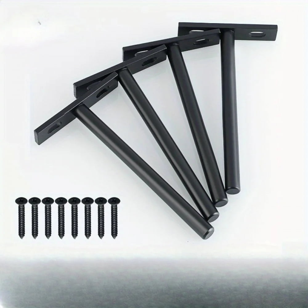 4pcs Floating Shelf Bracket Hidden Bracket Wall Mounted Bracket ...