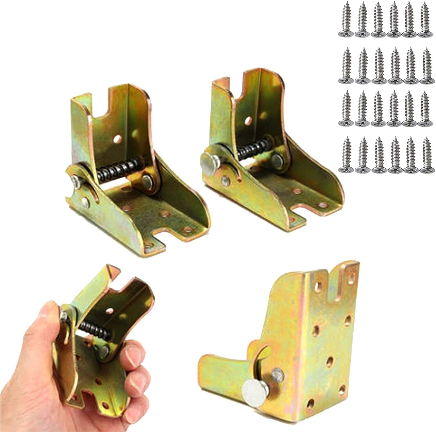 4pcs Foldable Work Table Leg Extension Bracket Colorful Locking Hinge ...