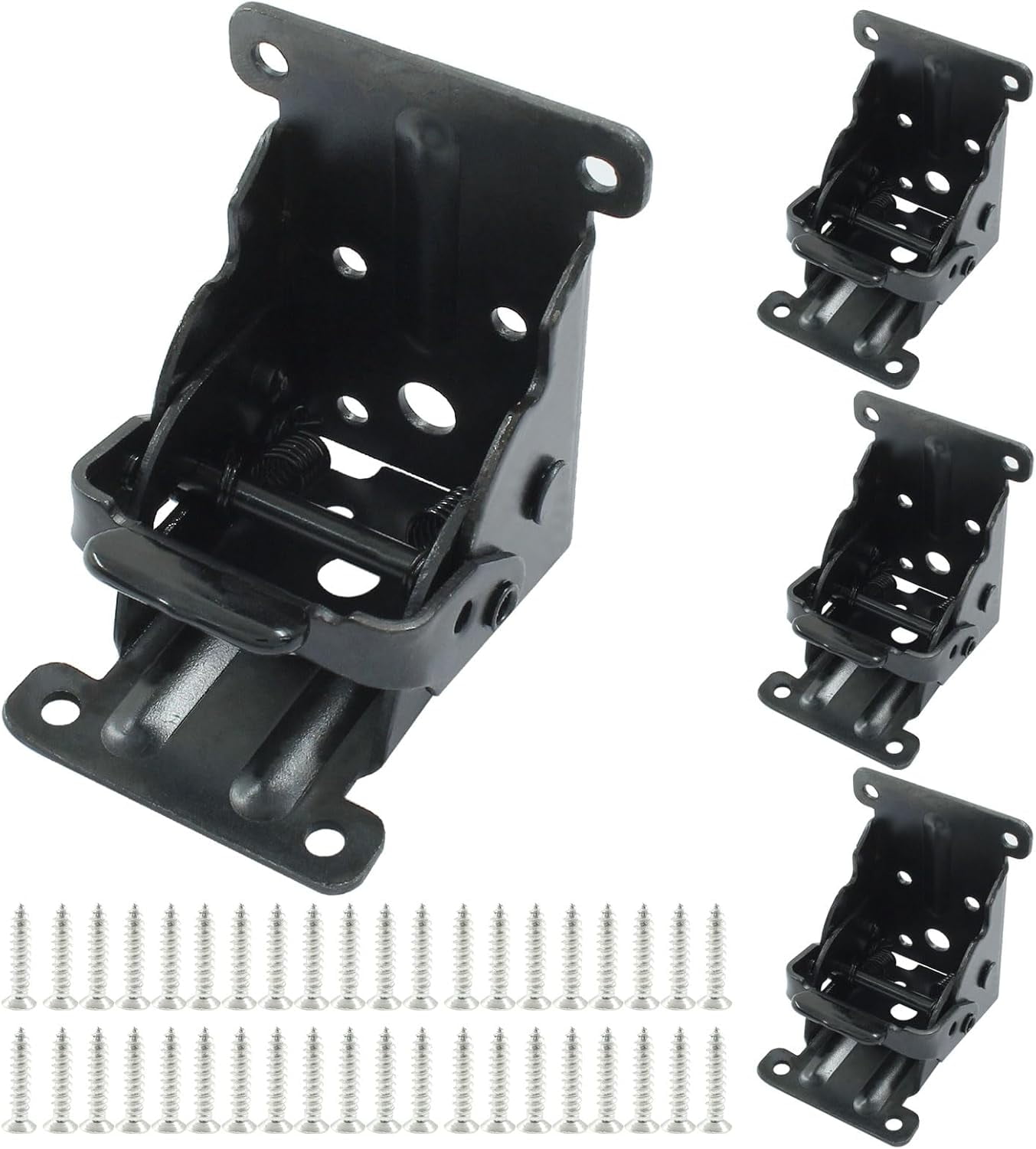 4pcs Folding Bracket, Self Locking Hinges 90 Degree Foldable Brackets ...
