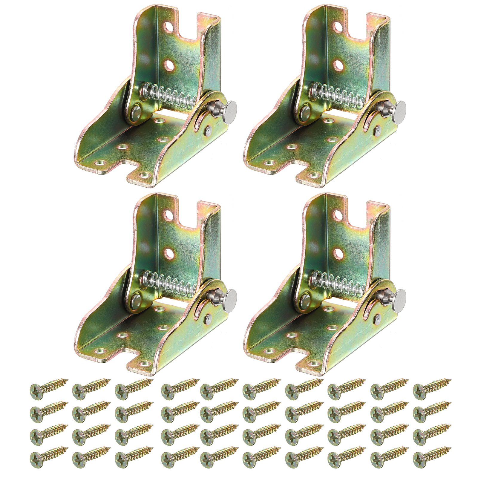 4pcs Folding Table Leg Support Bracket, 90 Degree Self-Locking Hinge ...