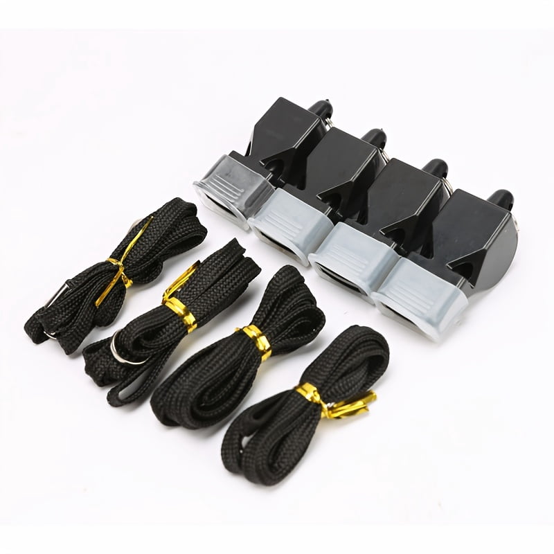4pcs Football Basketball Running Whistle, Plastic Sports Whistles With ...