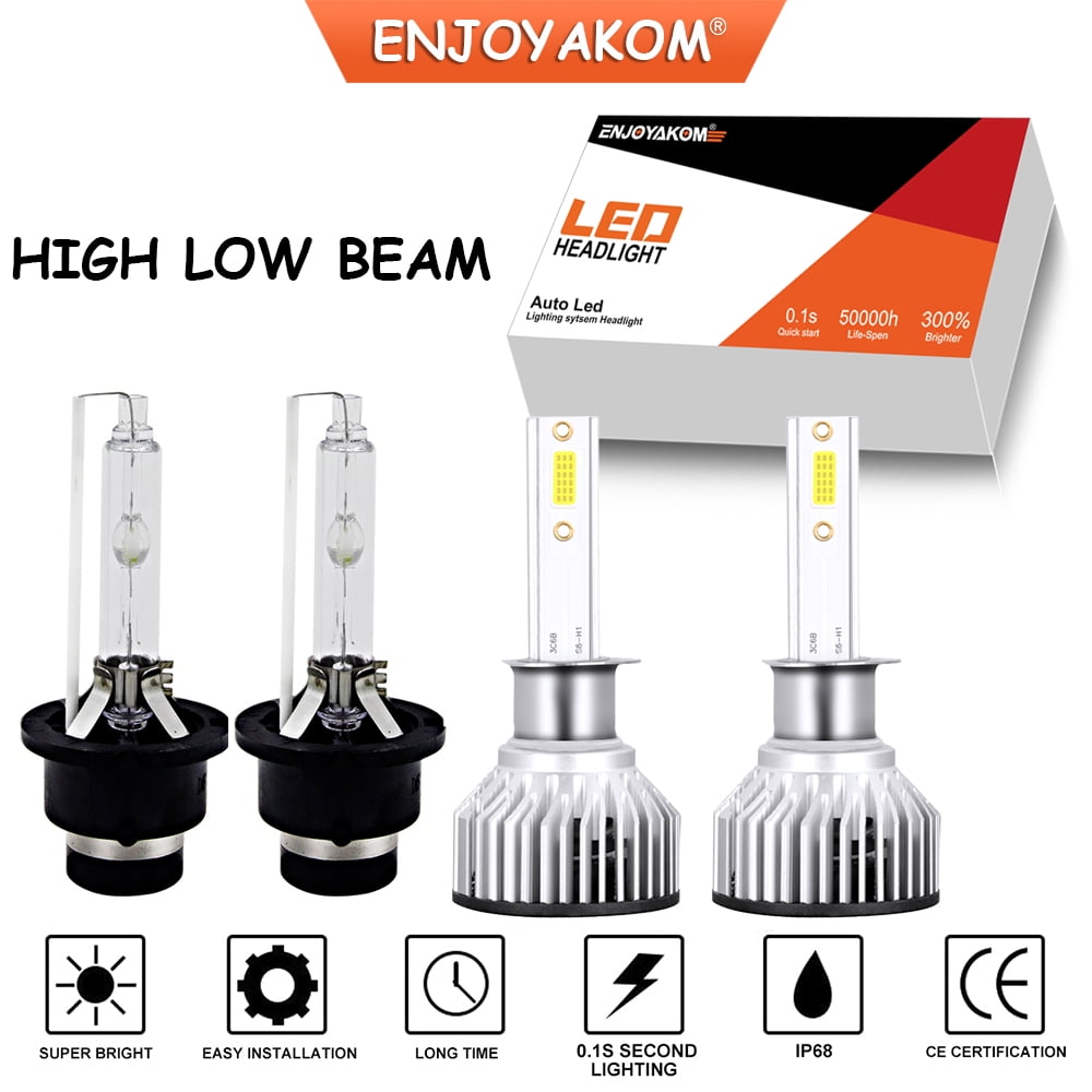 4pcs For MERCEDES_BENZ SL Class 1996 1997 1998 1999 2000 LED High Beam ...