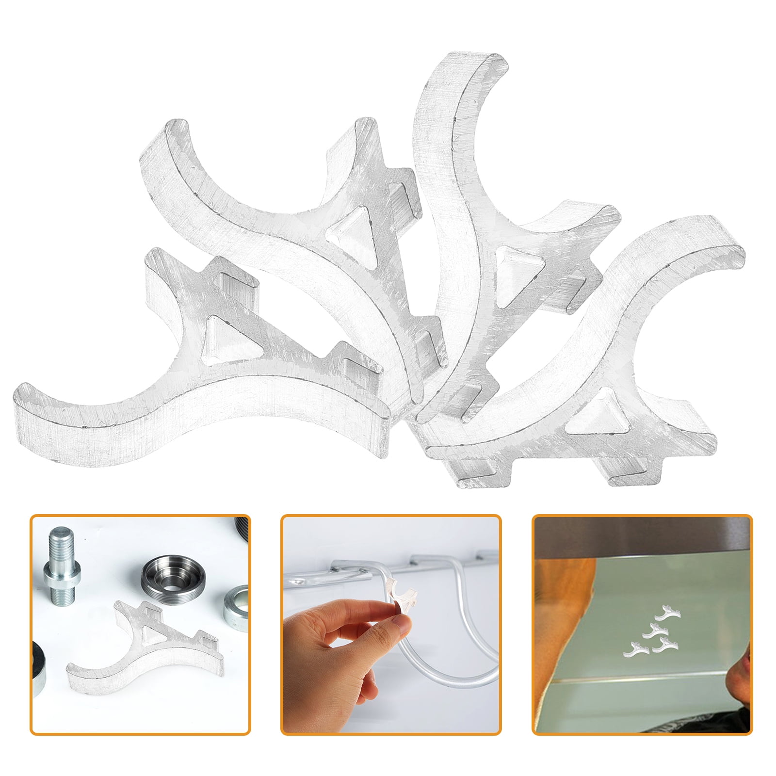 OUNONA 4pcs Freezer Shelf Clips Metal Support Clamps for Refrigerator ...